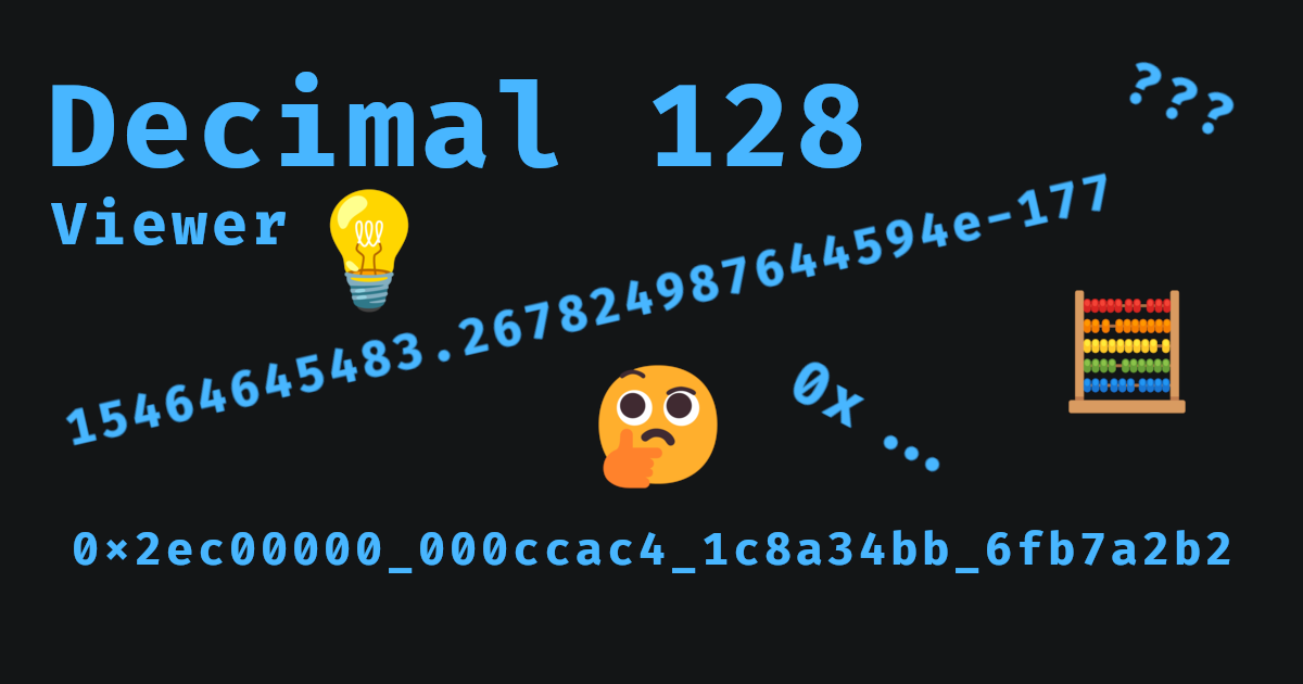 Decimal 128 Viewer